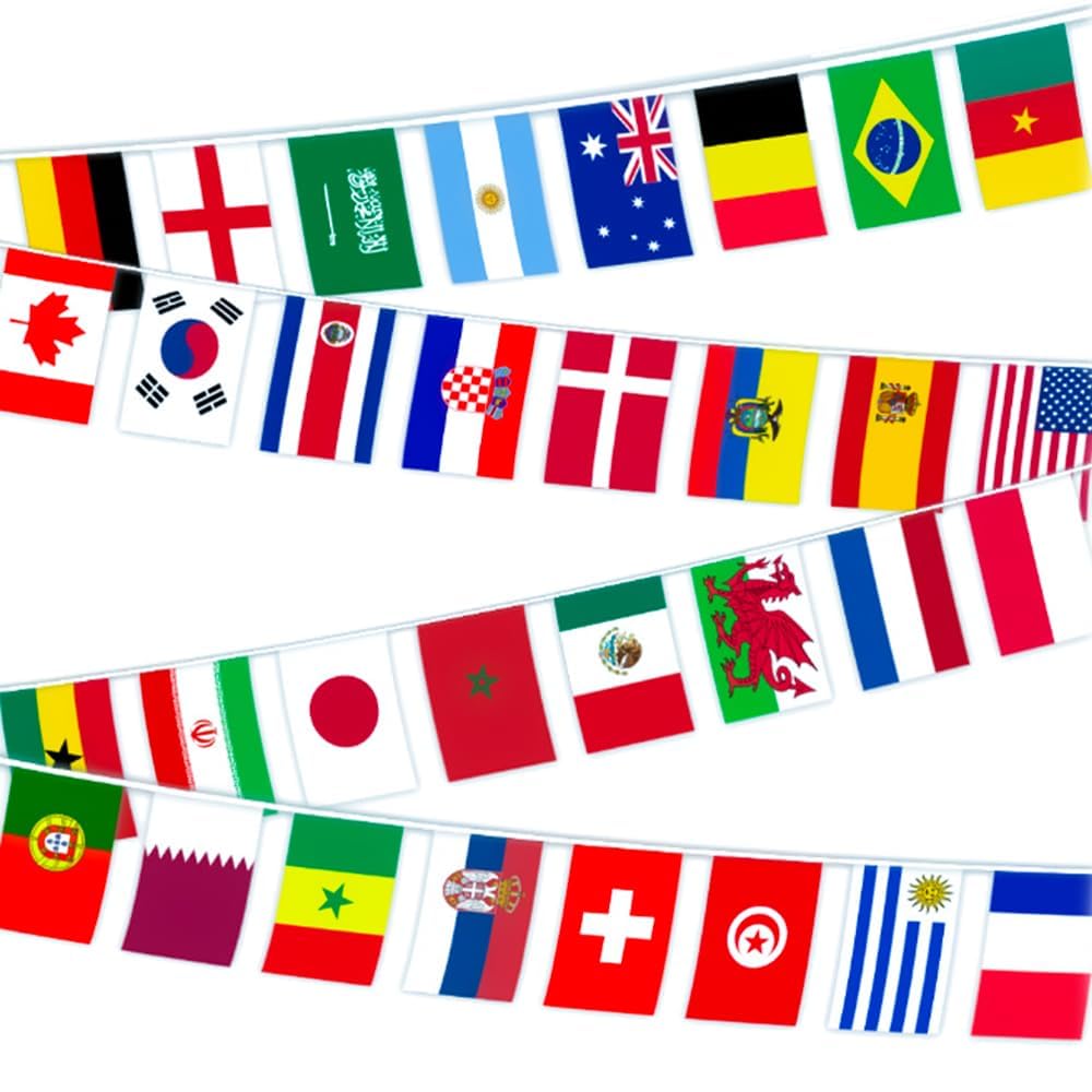 Countries Flags,International Flags,47.5Ft /14.5M 50 Nations World Flag ...
