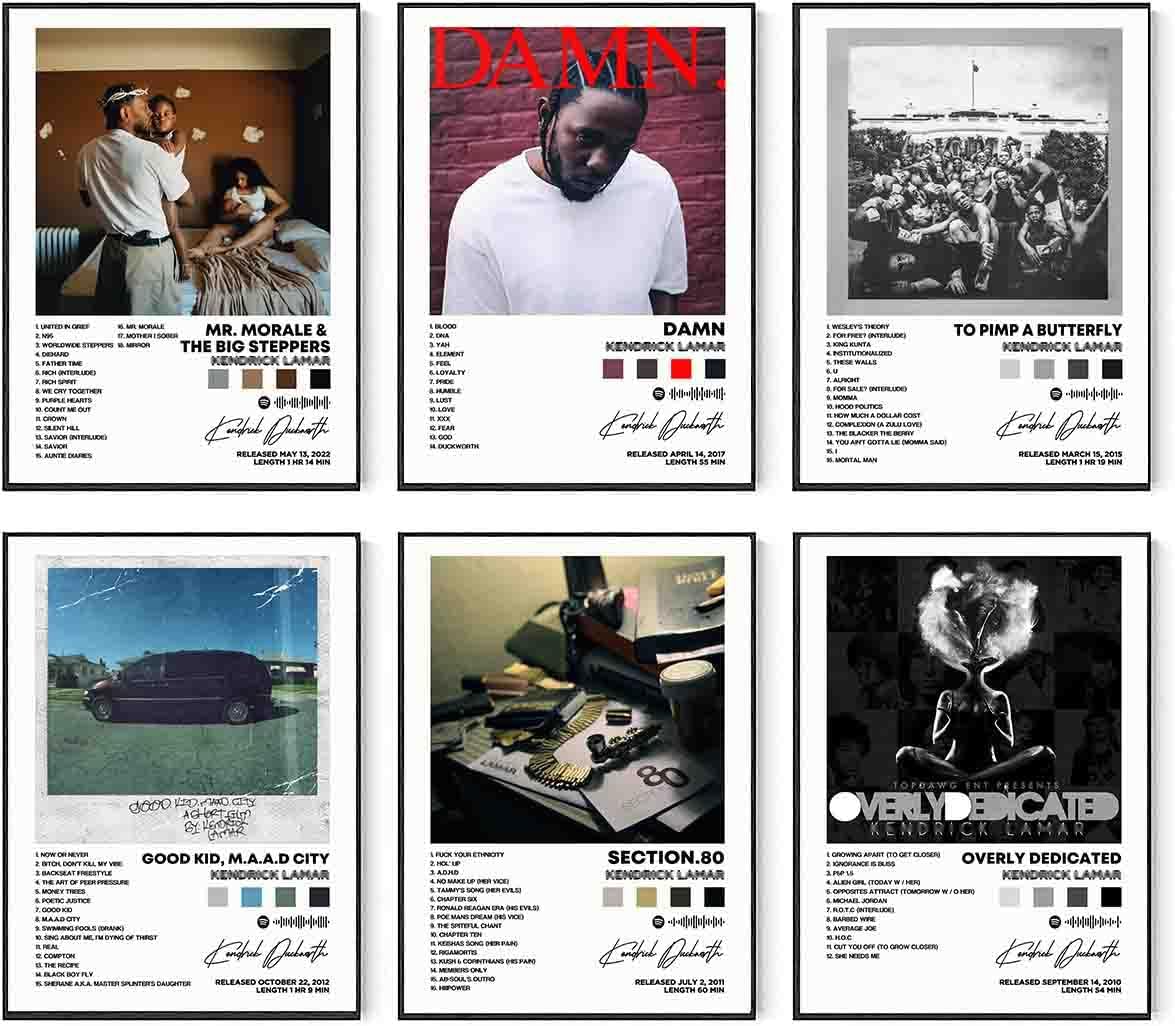 Amazon.com: DIDIDO Kendrick Poster Lamar Album Cover Signed Limited ...