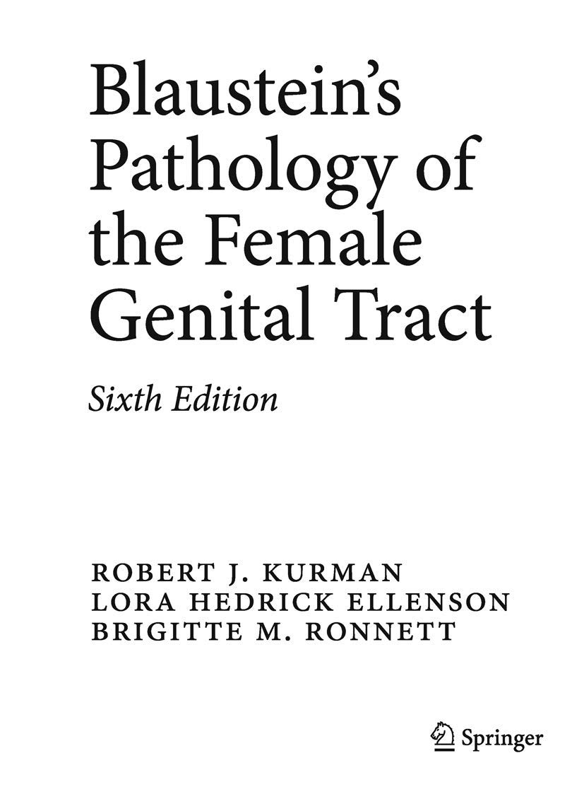 Amazon | Blaustein's Pathology of the Female Genital Tract | Kurman ...