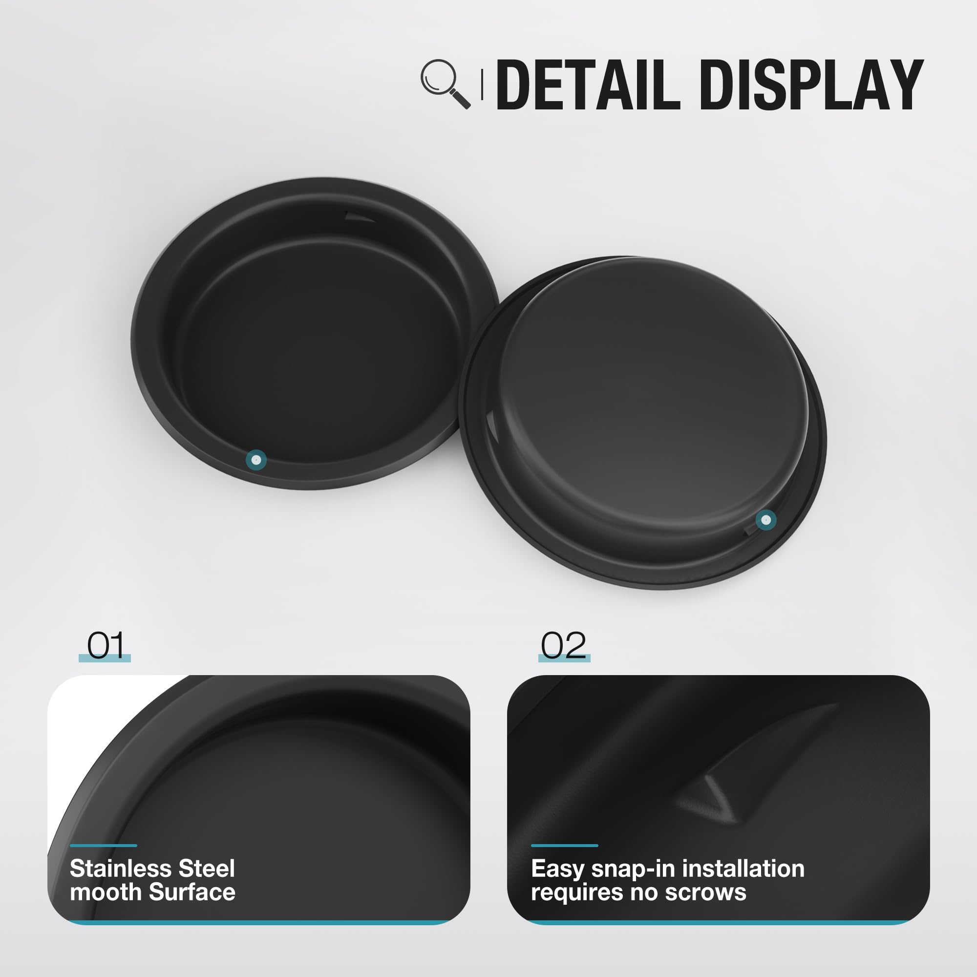 Snapklik.com : WINSOON 2" Round Closet Door Finger Pulls 4 Pack