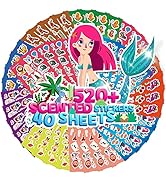 Amazon.com: HORIECHALY Scratch and Sniff Stickers, 48 Sheets Smelly ...