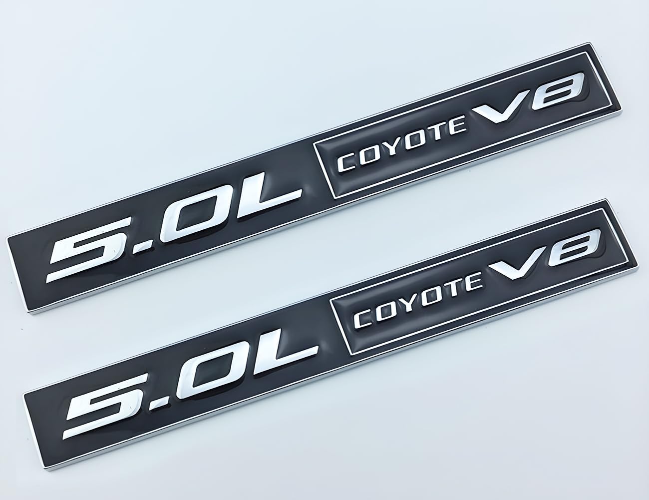 Amazon.com: 2 Pack 5.0L Coyote V8 Emblems Badge V8 Engine Trim Hook ...