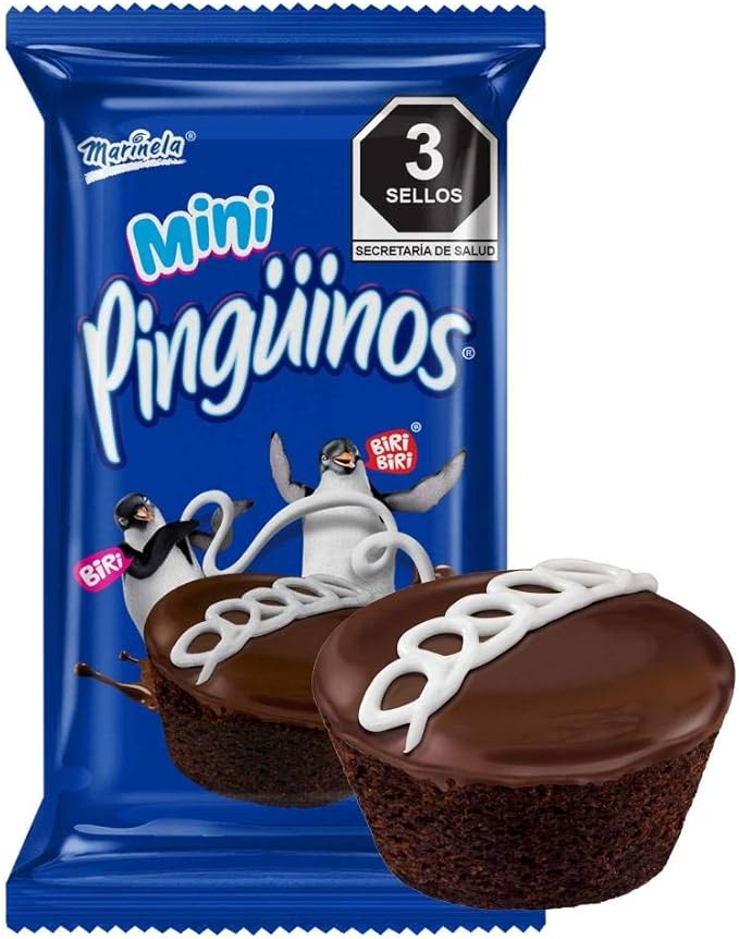 Mini Pinguinos Marinela 24pack + 1 Cubre Bocas Lavable Gratis : Amazon ...