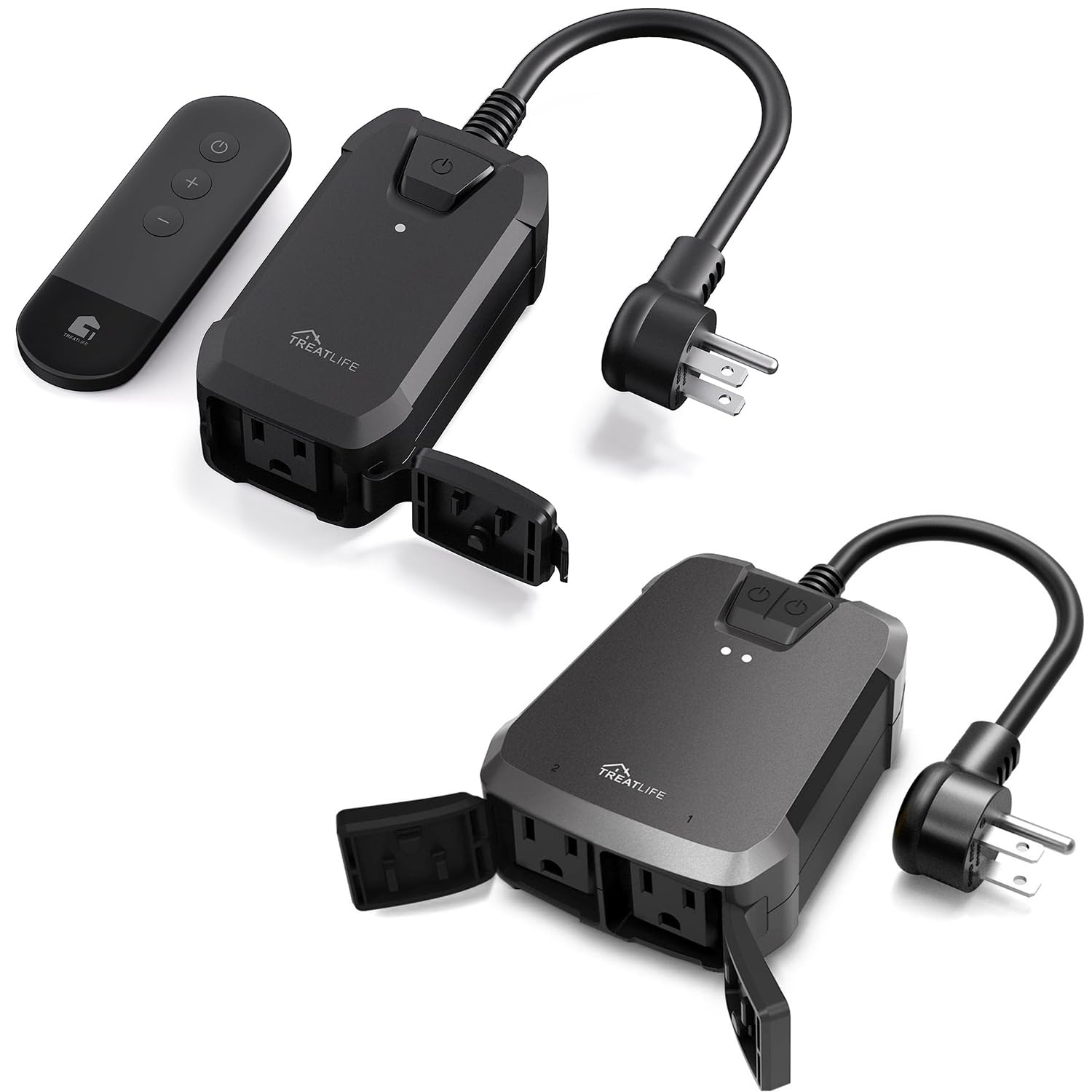 TREATLIFE Dimmer Plug with Remote Control + Outdoor Smart Dimmer Plug ...