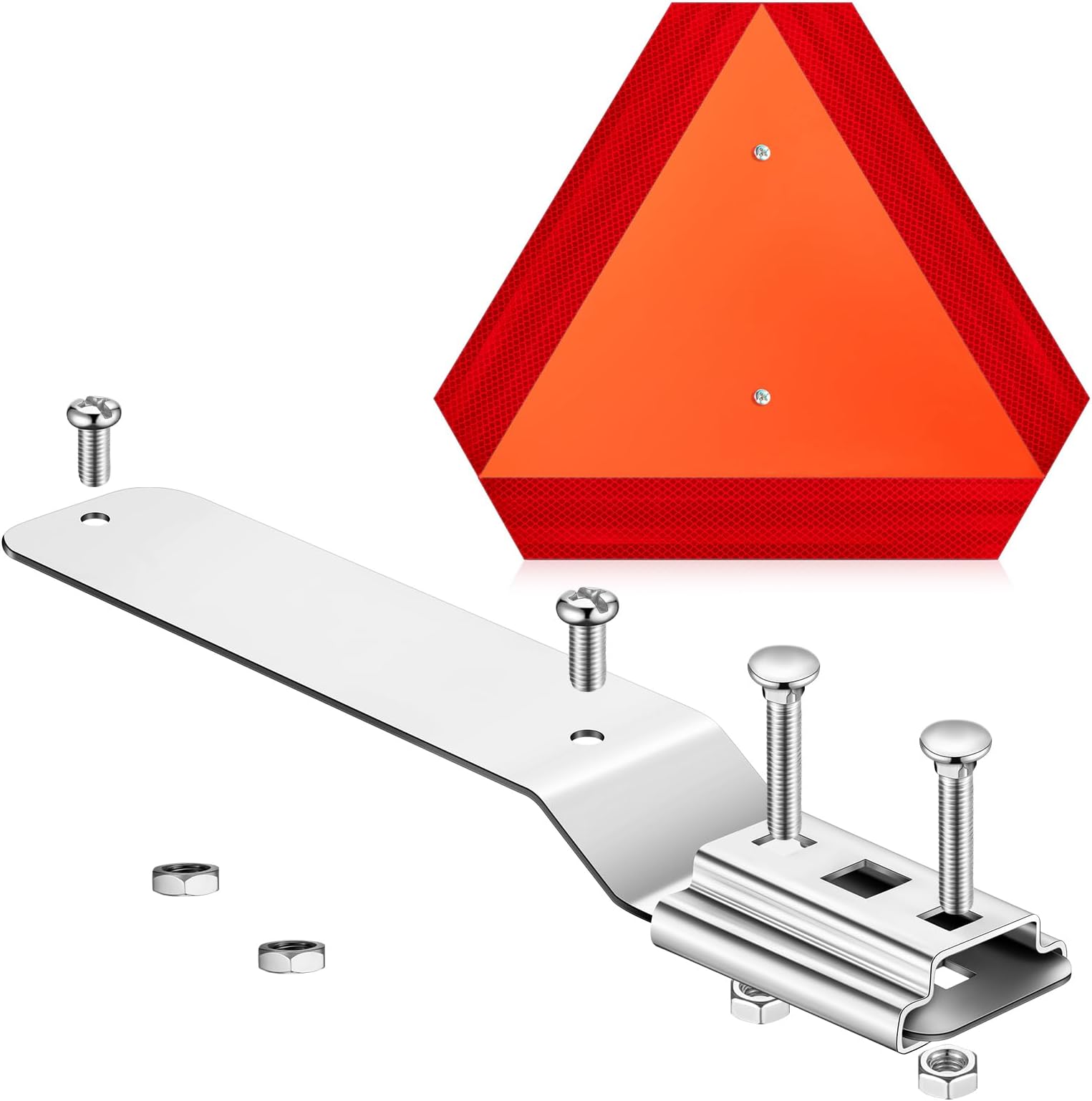 Amazon.com: Yaocom 1 Set Slow Moving Vehicle Sign with Mounting Bracket ...