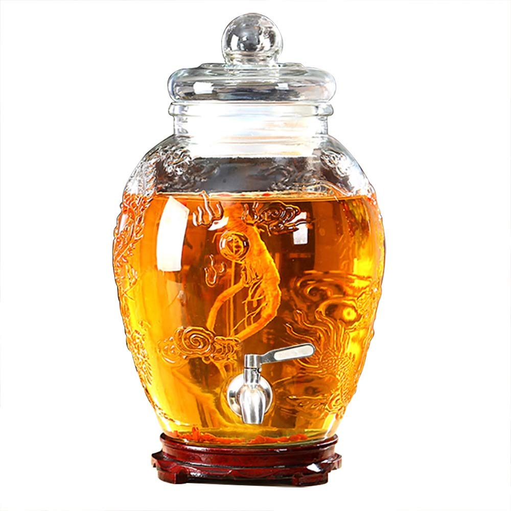 Buy ZPWSNH Wine Cans Beverage Dispenser Vertical Metal Faucet Fruit ...