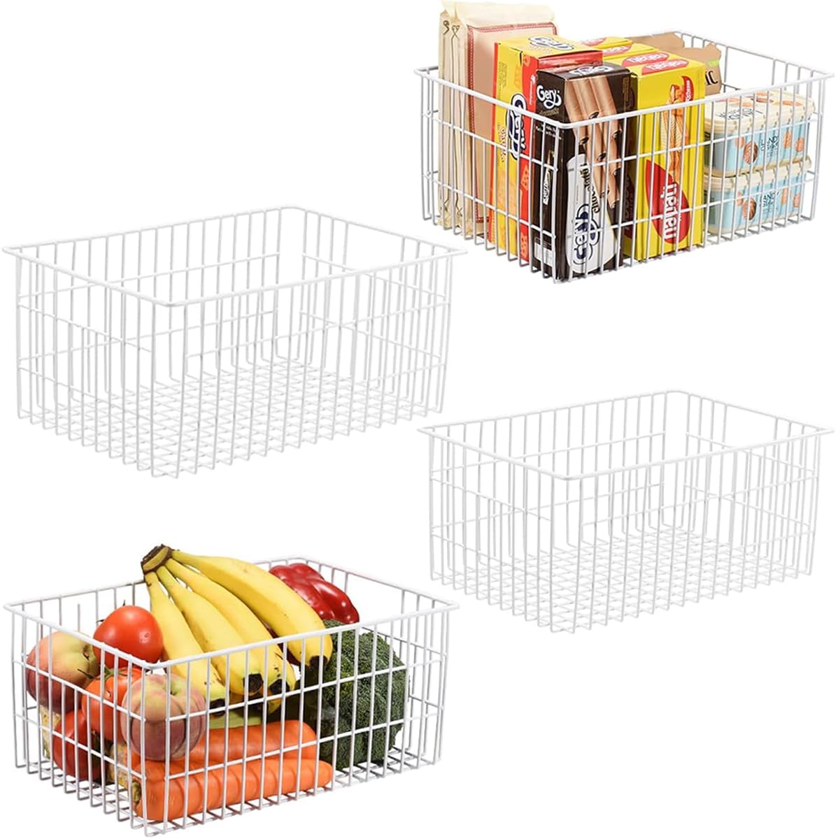 Amazon.com: Orgneas Freezer Organizer Bins, Freezer Baskets for Chest ...