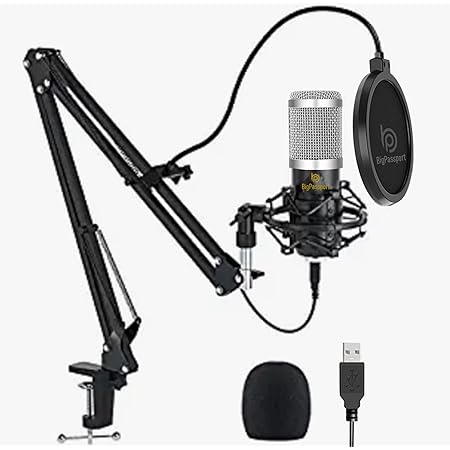 ZEBRONICS Zeb-Lucid PRO Desktop Mount Condenser Microphone with 2M USB ...
