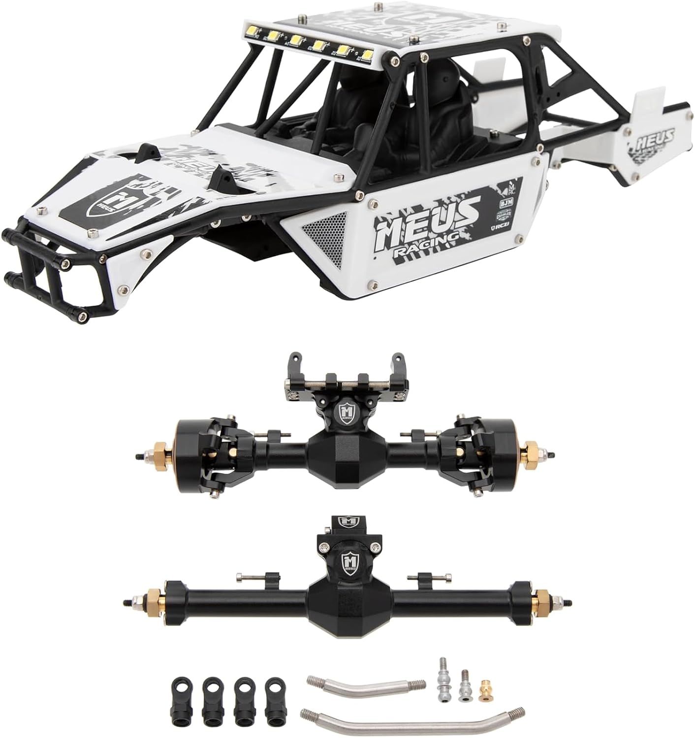 Amazon.com: MEUS RACING Mantis24 Body + SCX24 V1 Metal Axle : Toys & Games
