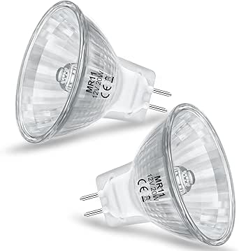 MR11 Light Bulbs, 12V 20W Halogen Light Bulbs 2 Pin, FTD Spotlight Bulb ...