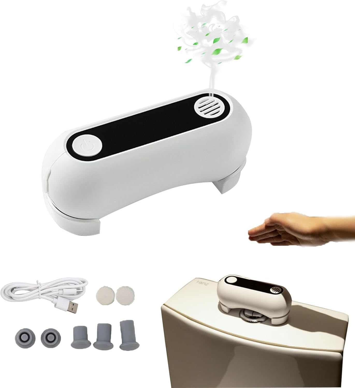 Automatic Toilet Flusher with Aroma, Infrared Sensor Automatic Toilet ...