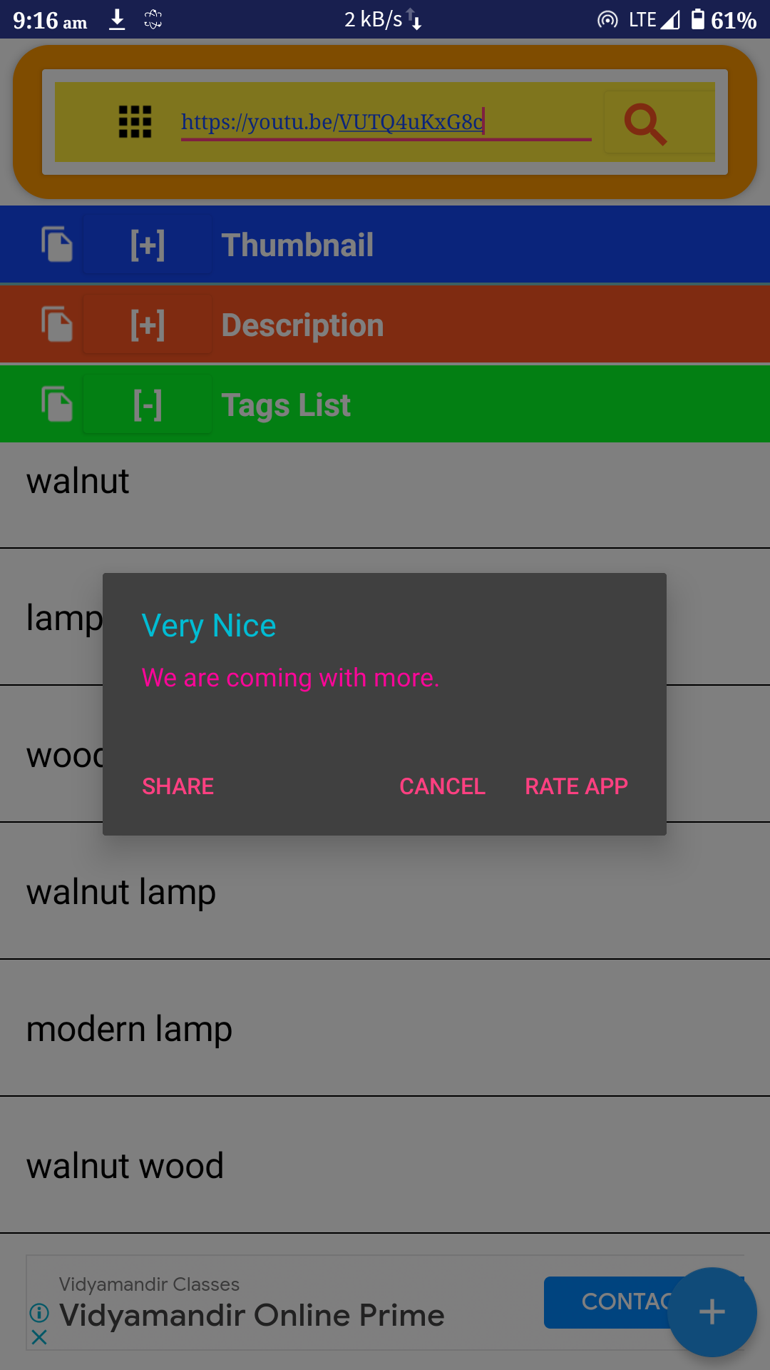 YouTube Tags Generator and Thumbnail Downloader - App on Amazon Appstore