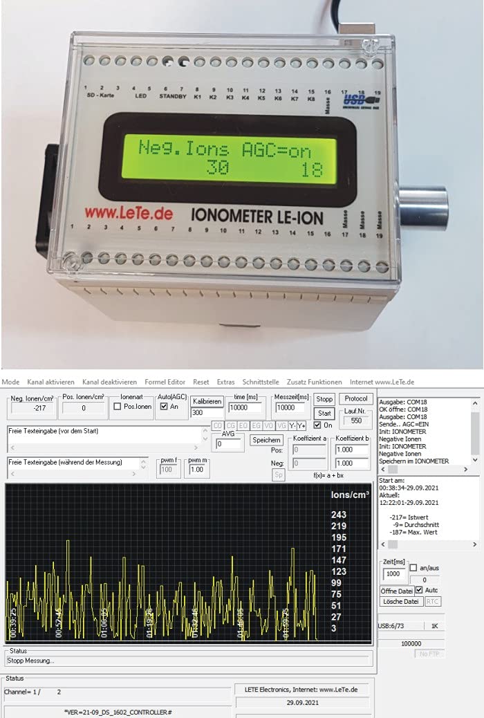 air ion tester, air ion meter, air ion detector, air ion counter ...
