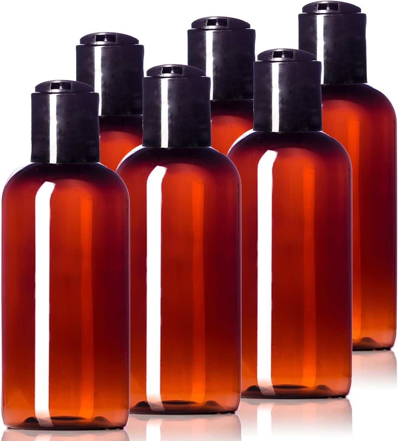 Amazon.com: Aromine Essentials 4oz Plastic Amber Bottles (6 Pack) BPA ...