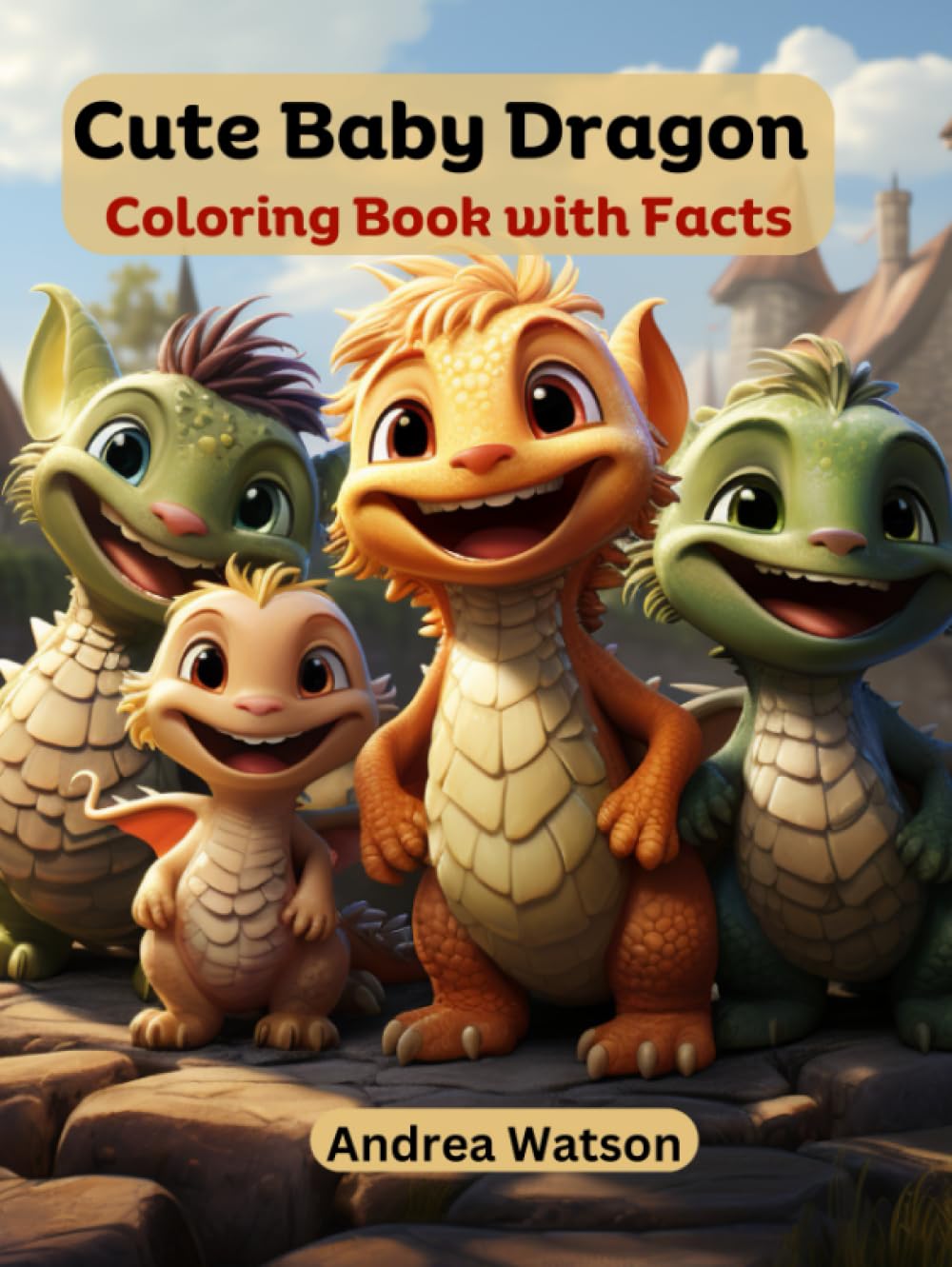 Amazon.com: Cute Baby Dragon Coloring Book with Facts: Explore the ...