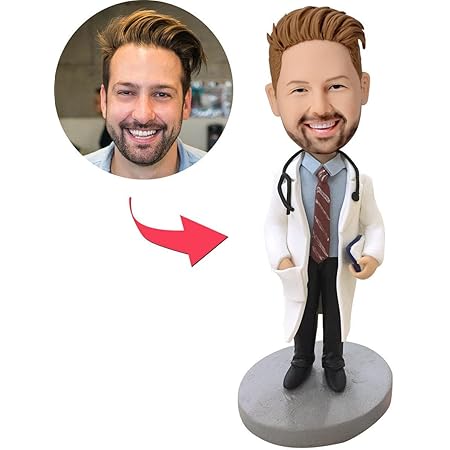 Amazon.com: Custom Bobbleheads: Doctor | Fully Customizable with ...