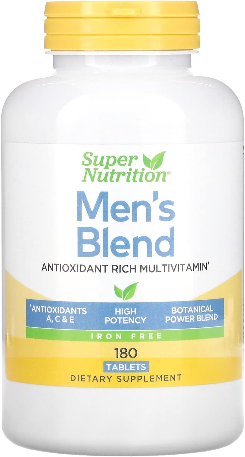 Amazon.com: SuperNutrition , SimplyOne Multi-Vitamin for Men 50+, Iron ...