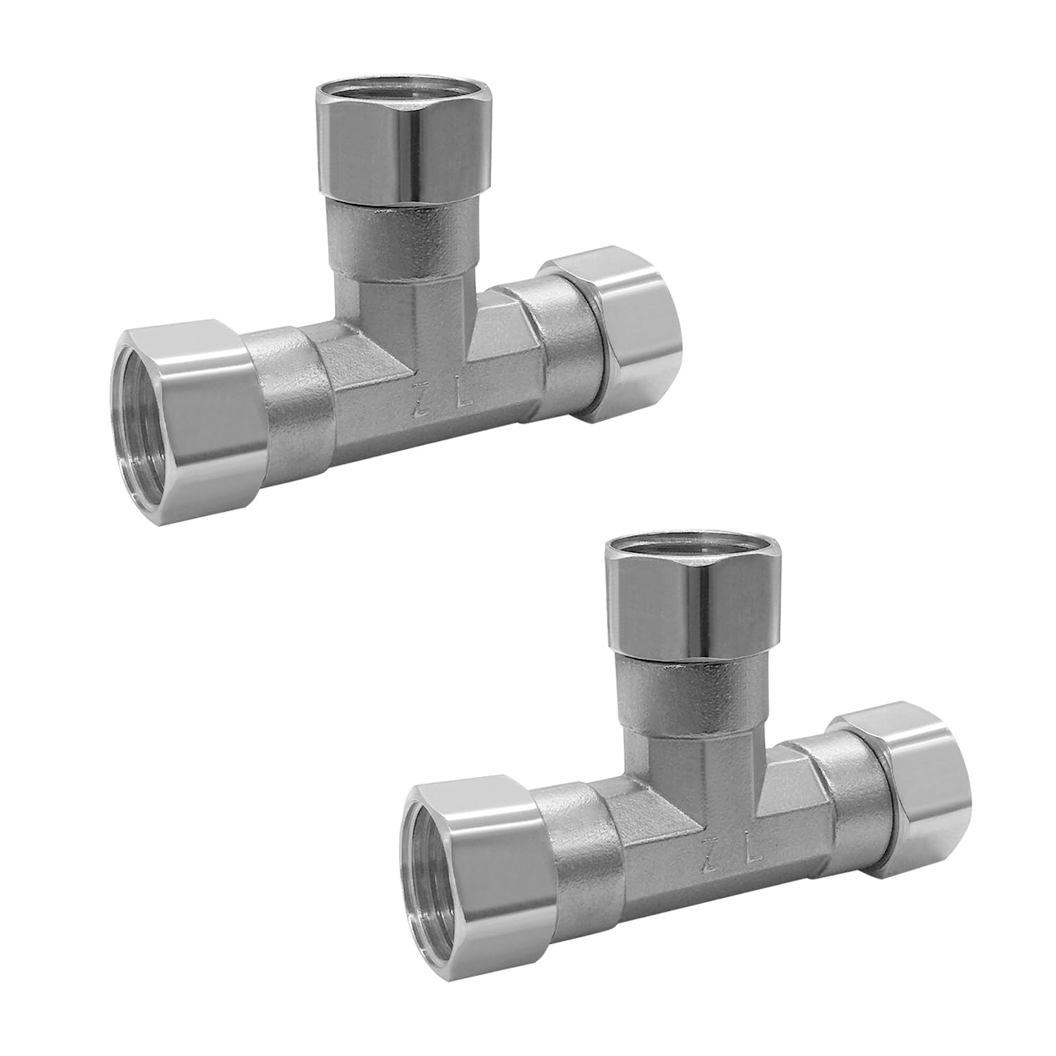 Fitvell 2PCS Stainless Steel 3 Way 3 Ends Flexible Movable Tee ...