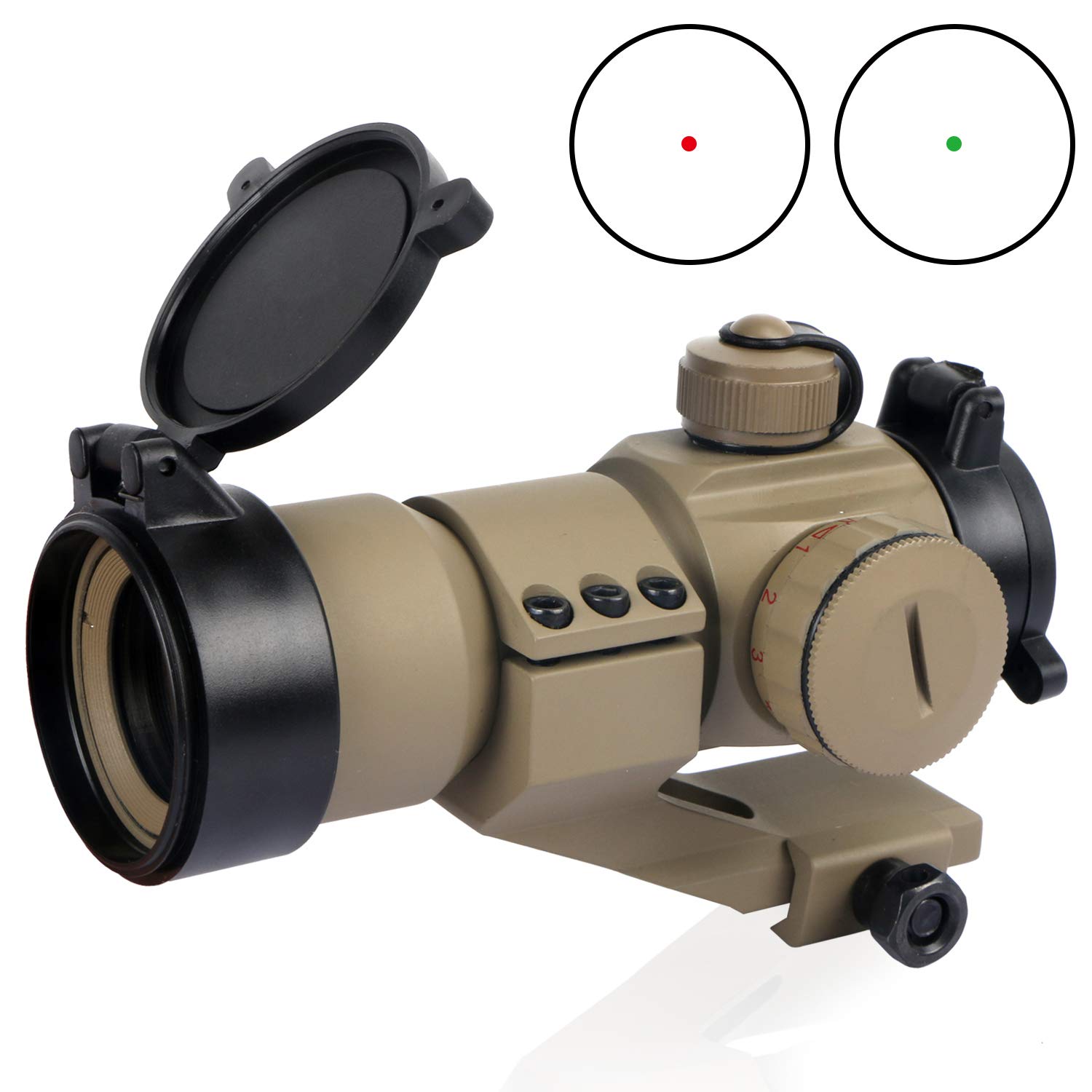 Buy Gogoku Red Dot Reflex Adjustable Red and Green Illuminated Reticle ...