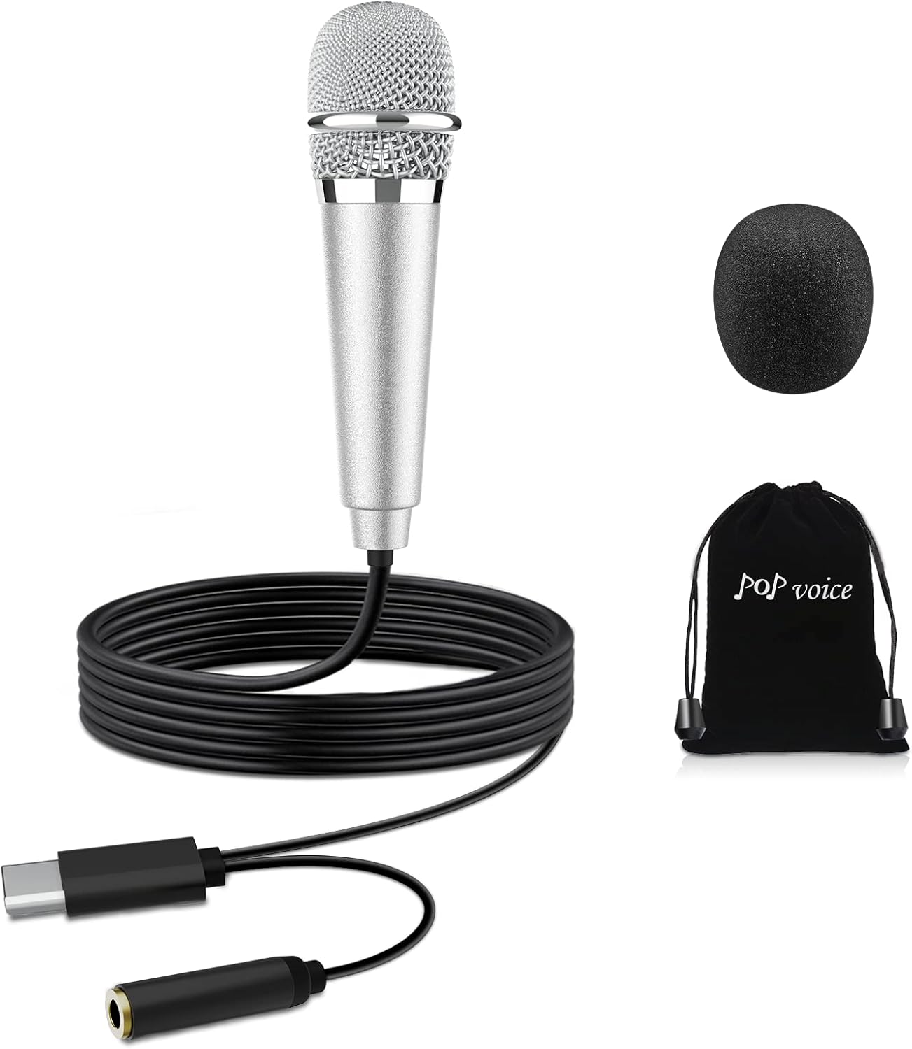 Amazon.com: USB C Mini Karaoke Microphone for Android Phone, Laptop ...