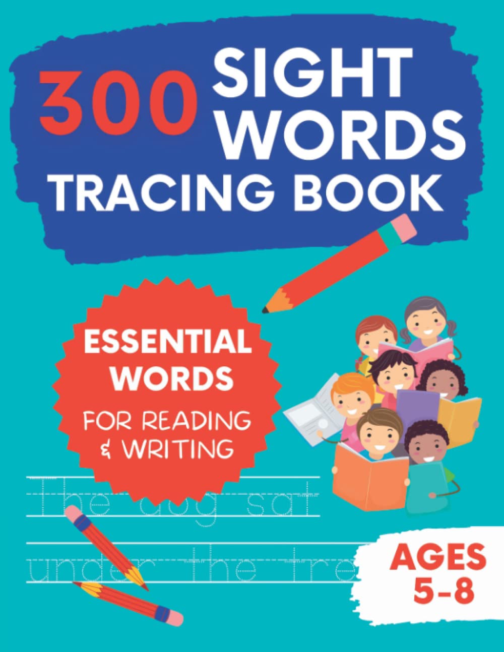 Buy Words Tracing Book: 300 Essential Words for 5-8 year olds: Practice ...