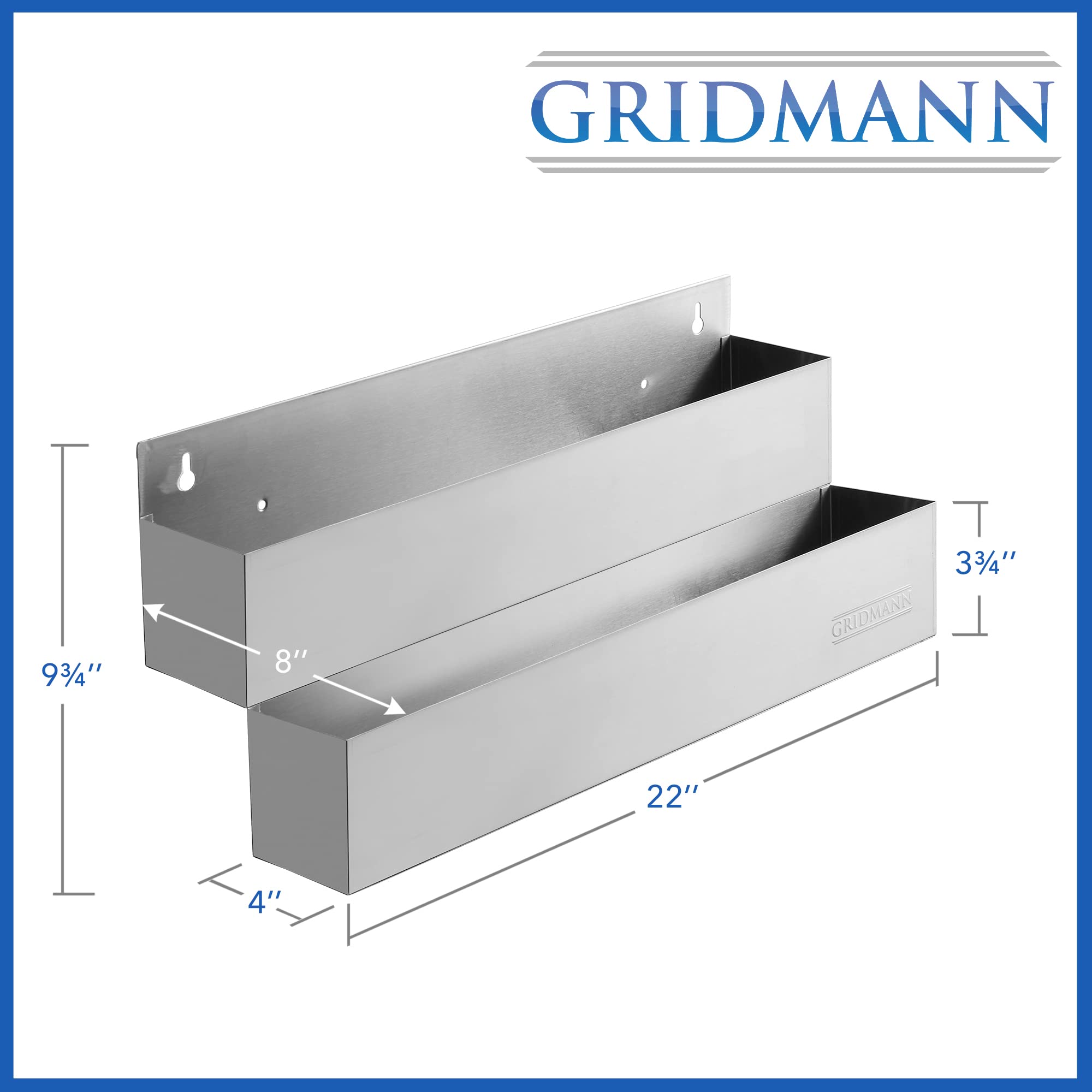 Snapklik.com : GRIDMANN 22-inch Double Tier Speed Rail