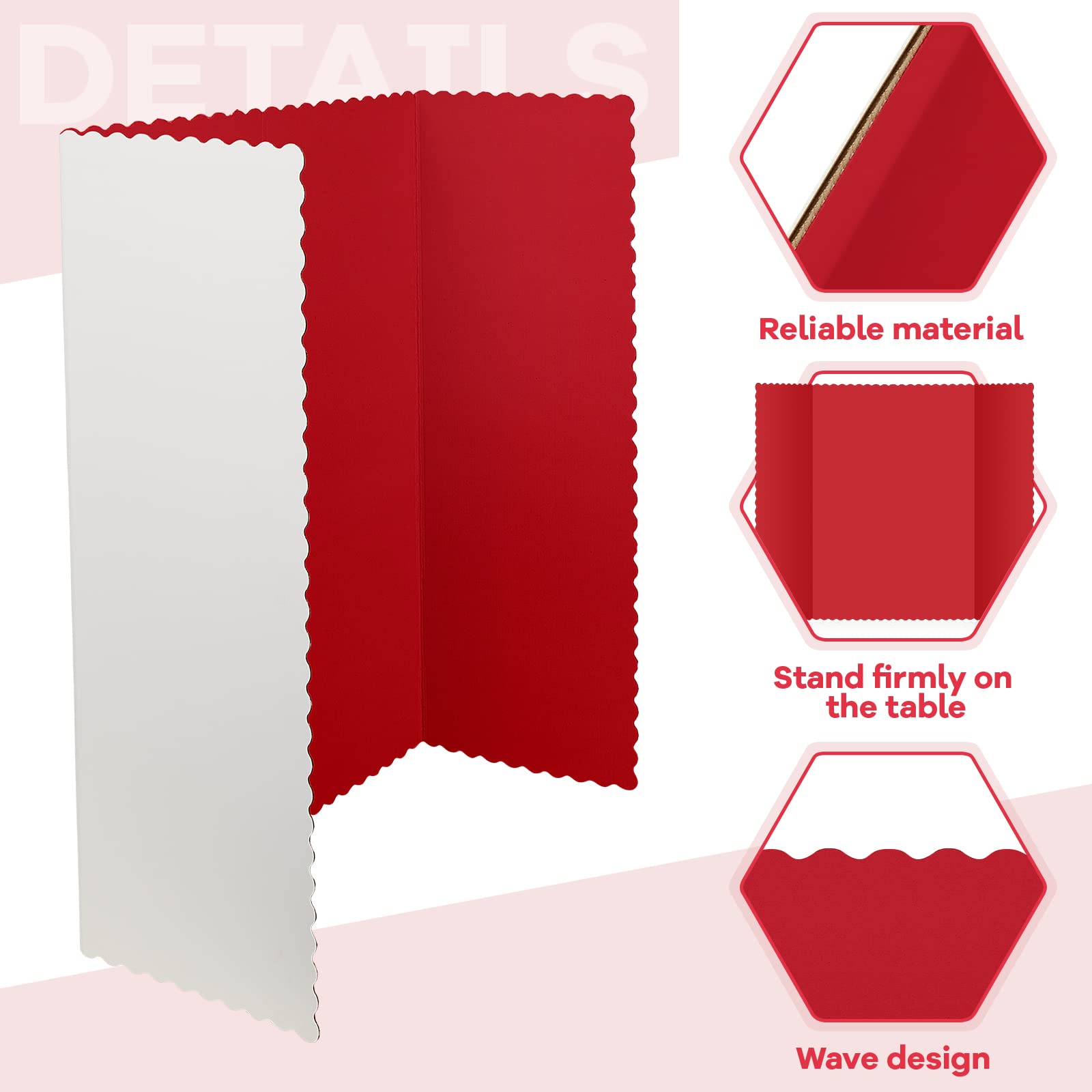 Red Tri Fold Poster Board