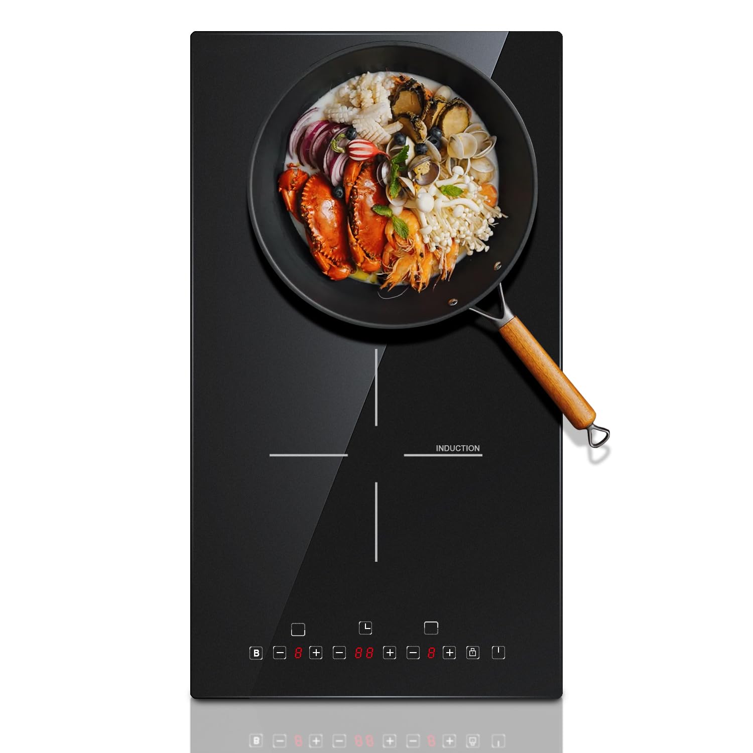 Snapklik.com : 12" Drop In Induction Electric Cooktop