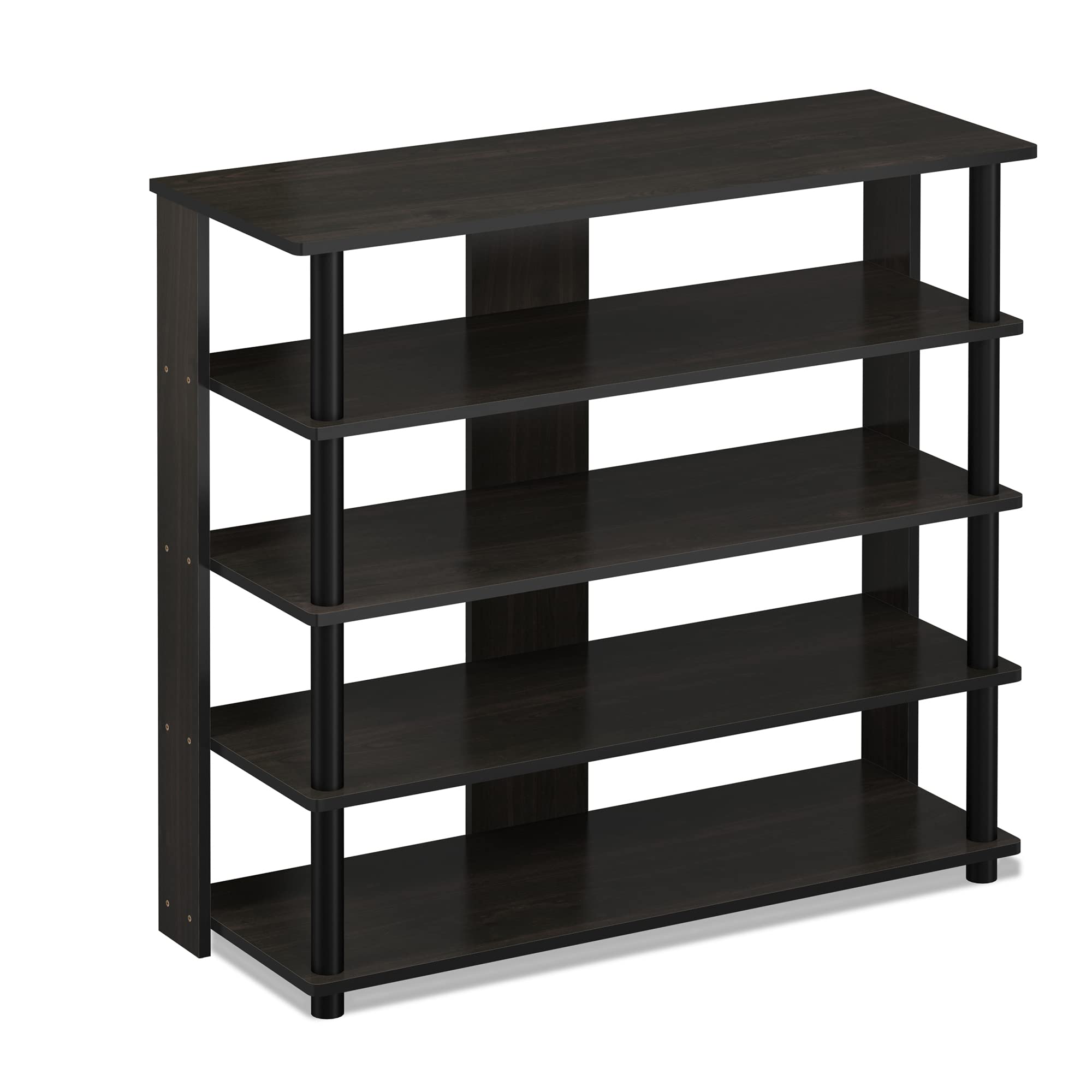Amazon.com: Furinno Turn-N-Tube 5 Tier Wide Shoe Rack, Espresso/Black ...