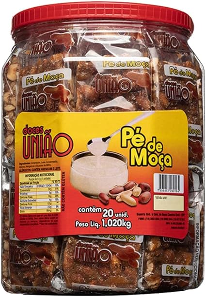 Pé de Moça c/20 - Doces União | Amazon.com.br