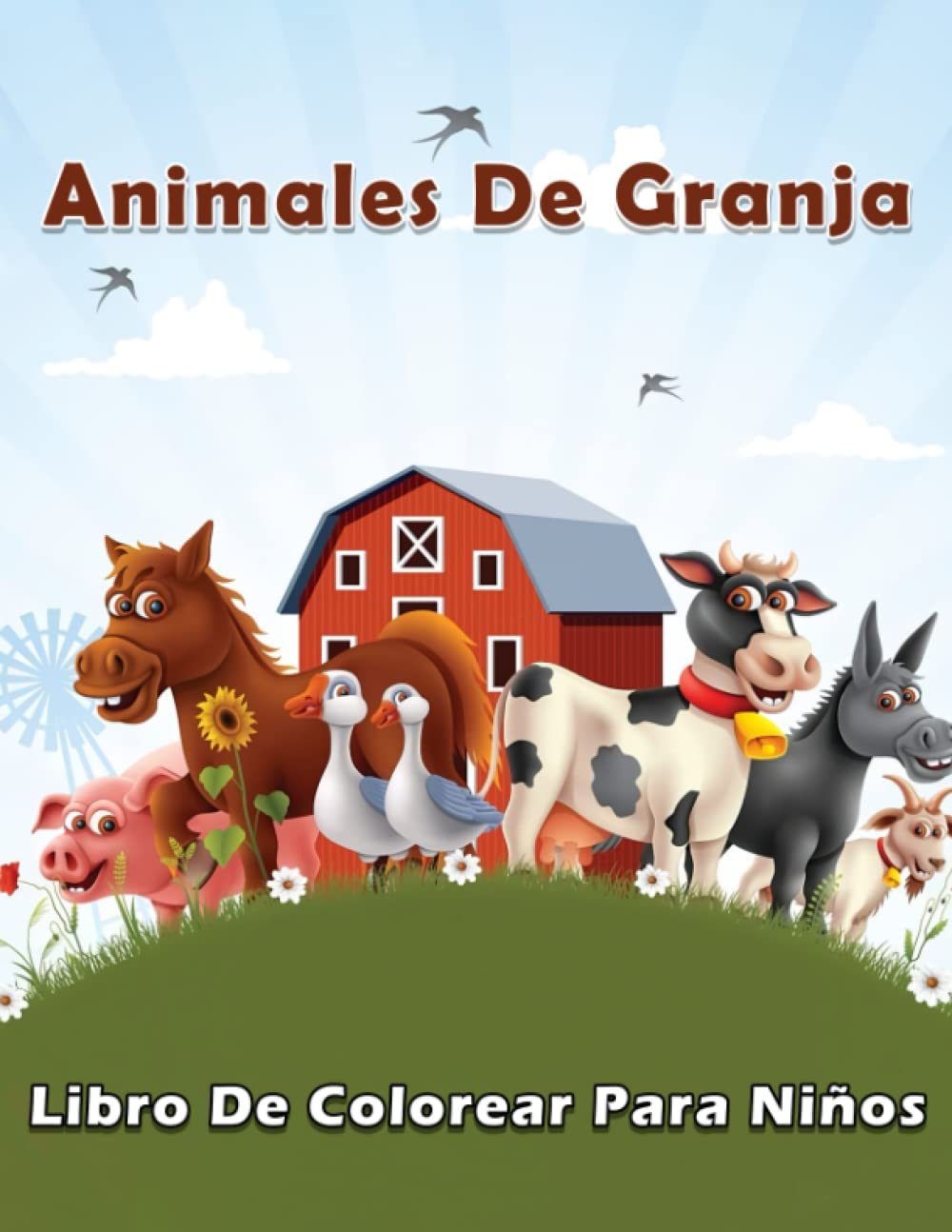 Buy Animales de granja Libro De Colorear Para Niños De 4 a 8 Años ...