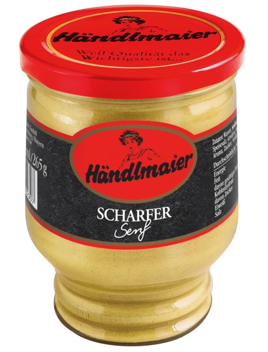 Amazon.com: German Spicy Hot Mustard - Scharfer Senf - 250 ml ...