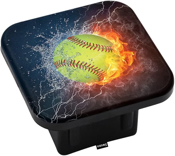 Amazon.com: Swono Baseball Trailer Hitch Covers, Sport Softball ...