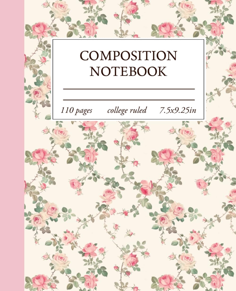Amazon.com: Composition Notebook College Ruled: Light Pink Floral ...