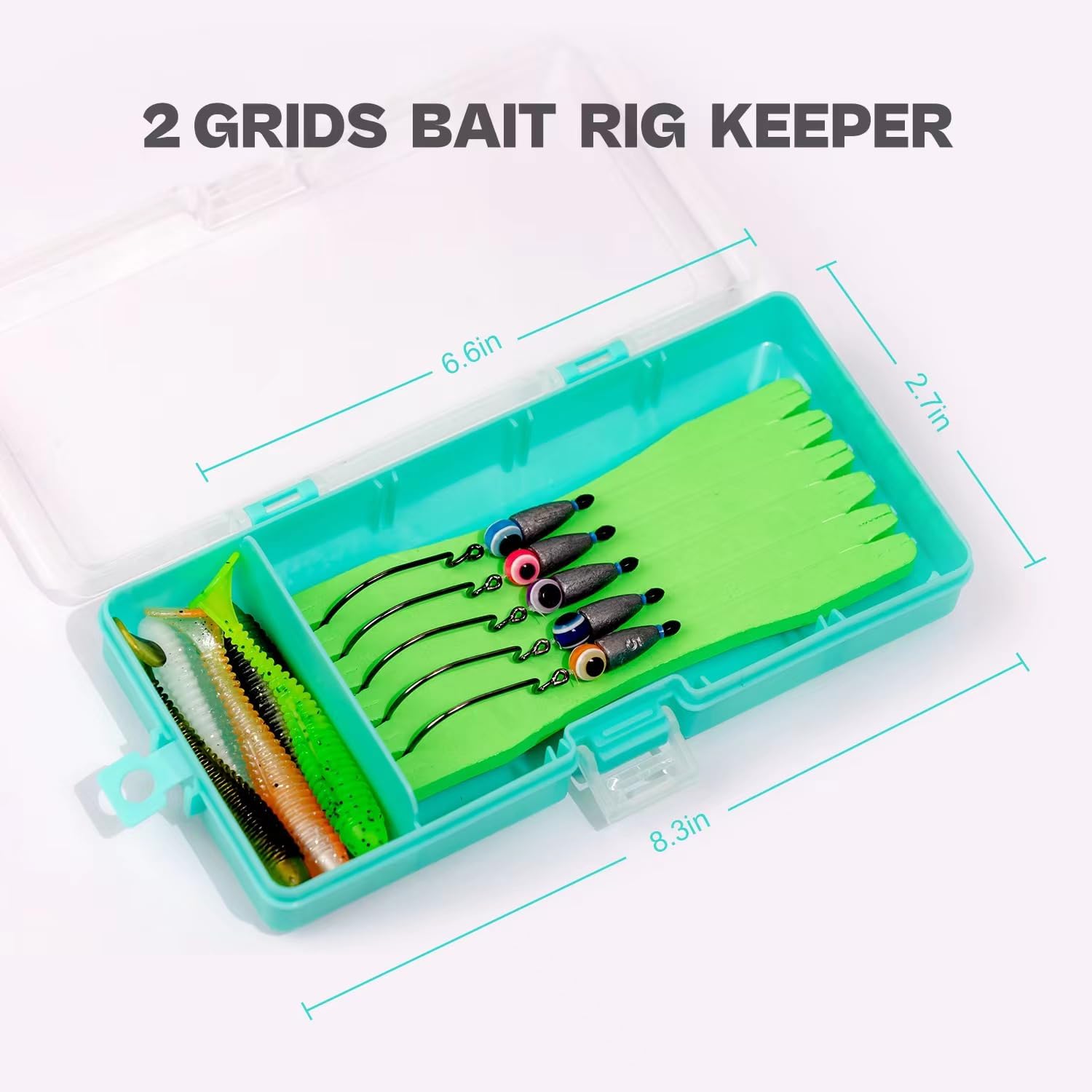 Ant Bait Texas Rig Fishing Kit - 10 Ready-to-Fish Rigs With Swimbaits ...