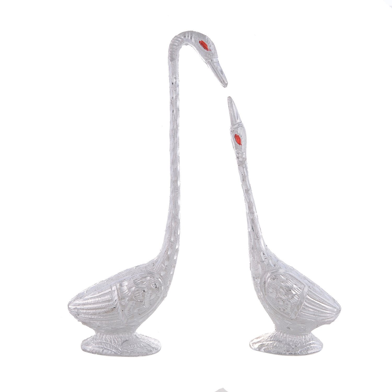 Buy Webelkart Metal Pair of Kissing Duck Showpiece for Home and Living ...