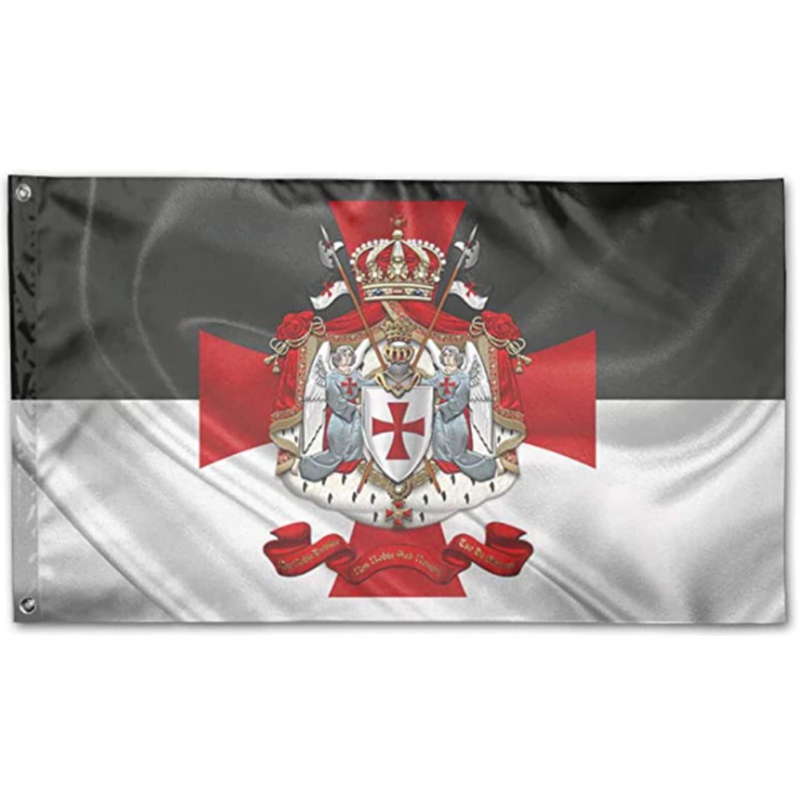 Amazon.com : Knights Templar Coat Of Arms Flag 3x5 For Outdoors Garden ...