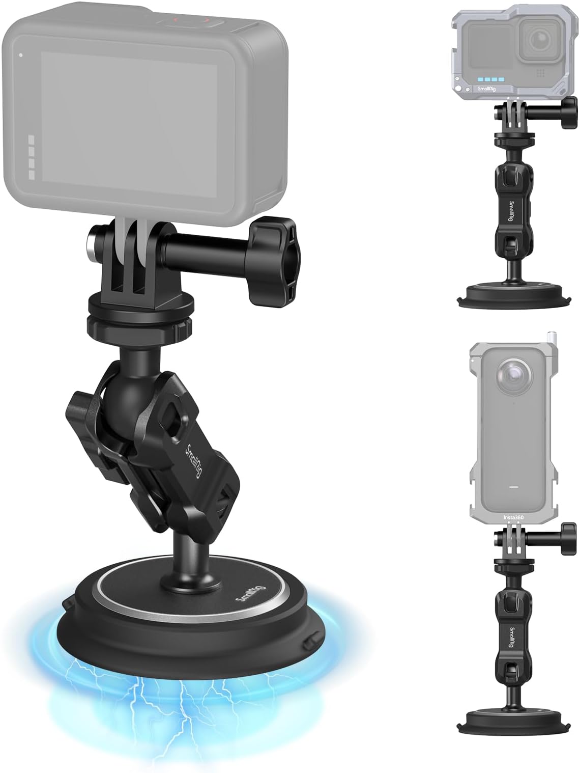 Amazon.com: SMALLRIG Magnetic Mount for Gopro, Powerful Camera Car ...