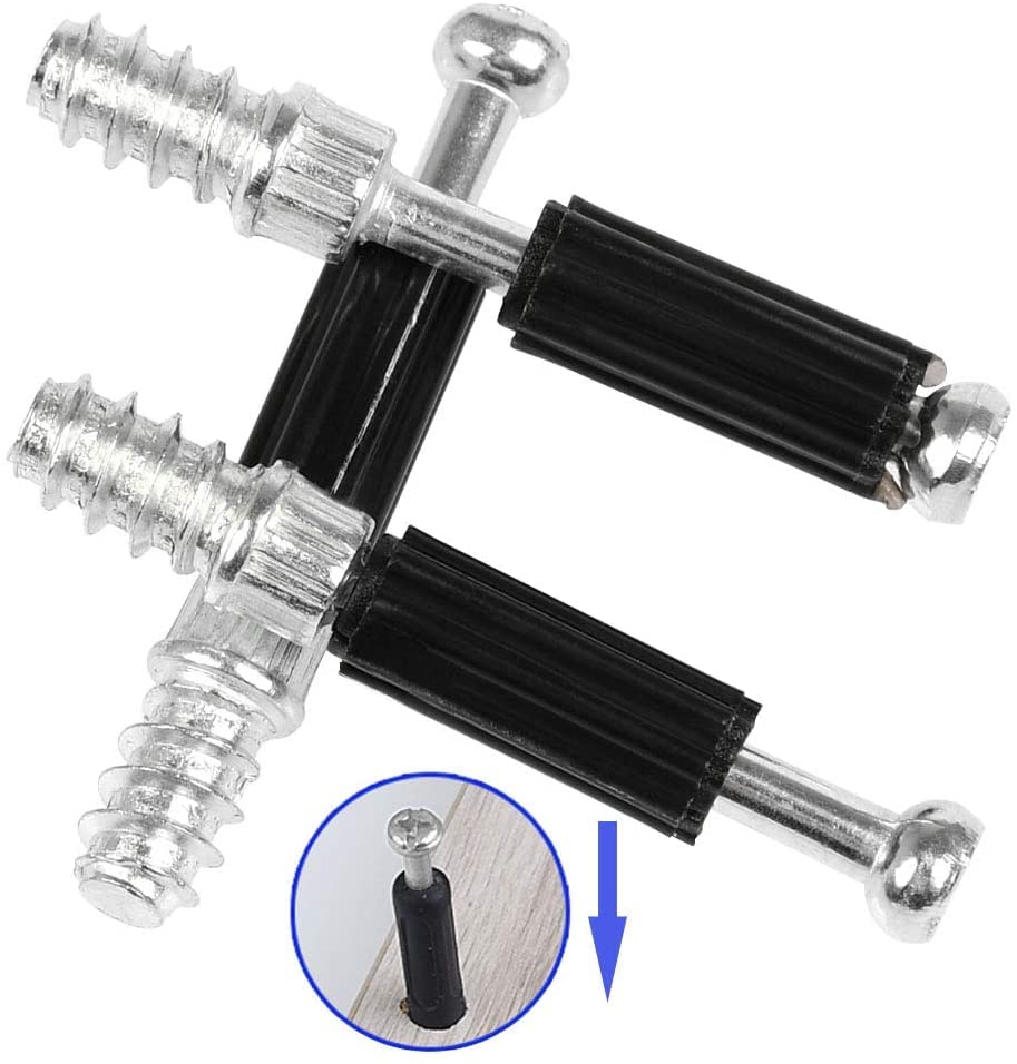ZXF 20Pcs Furniture Cabinet Connector with Dowel Bolts Nut Locking Cam ...