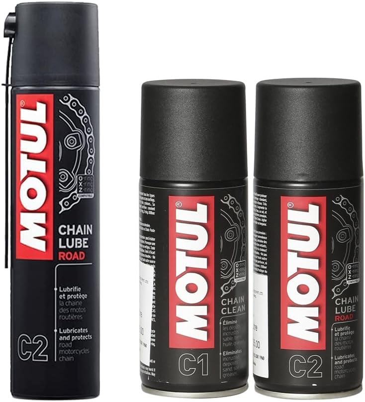 Motul 102990 Tyre Repair (300 ml) & Motul Combo of C2 Chain Lube (150 ...