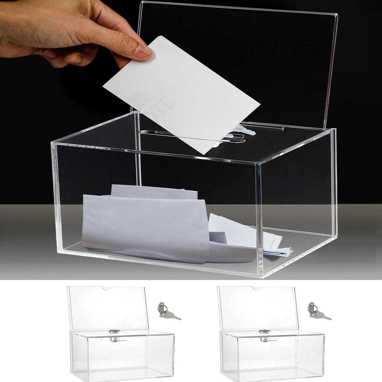 2 Pack Lockable Promotional Box - Suggestion Box - Suggestion ...