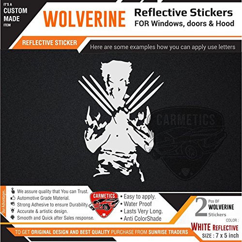 Carmetics White Wolverine Stickers for Volkswagen Jetta (Set of 2 ...