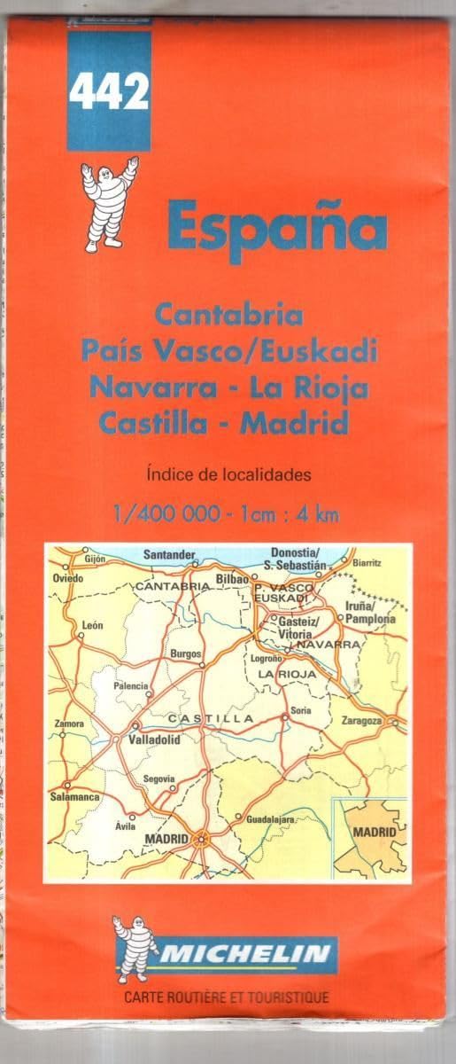 Michelin Spain Northern Map No. 442 (Michelin Maps & Atlases): Guides ...