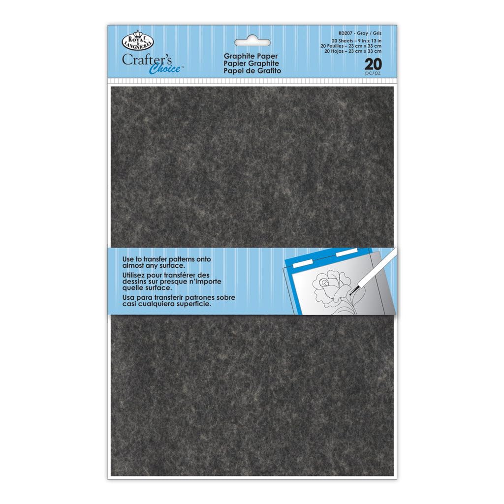 Amazon.com: Royal Brush 9-Inch by 13-Inch Graphite Paper, 20-Sheet, Grey