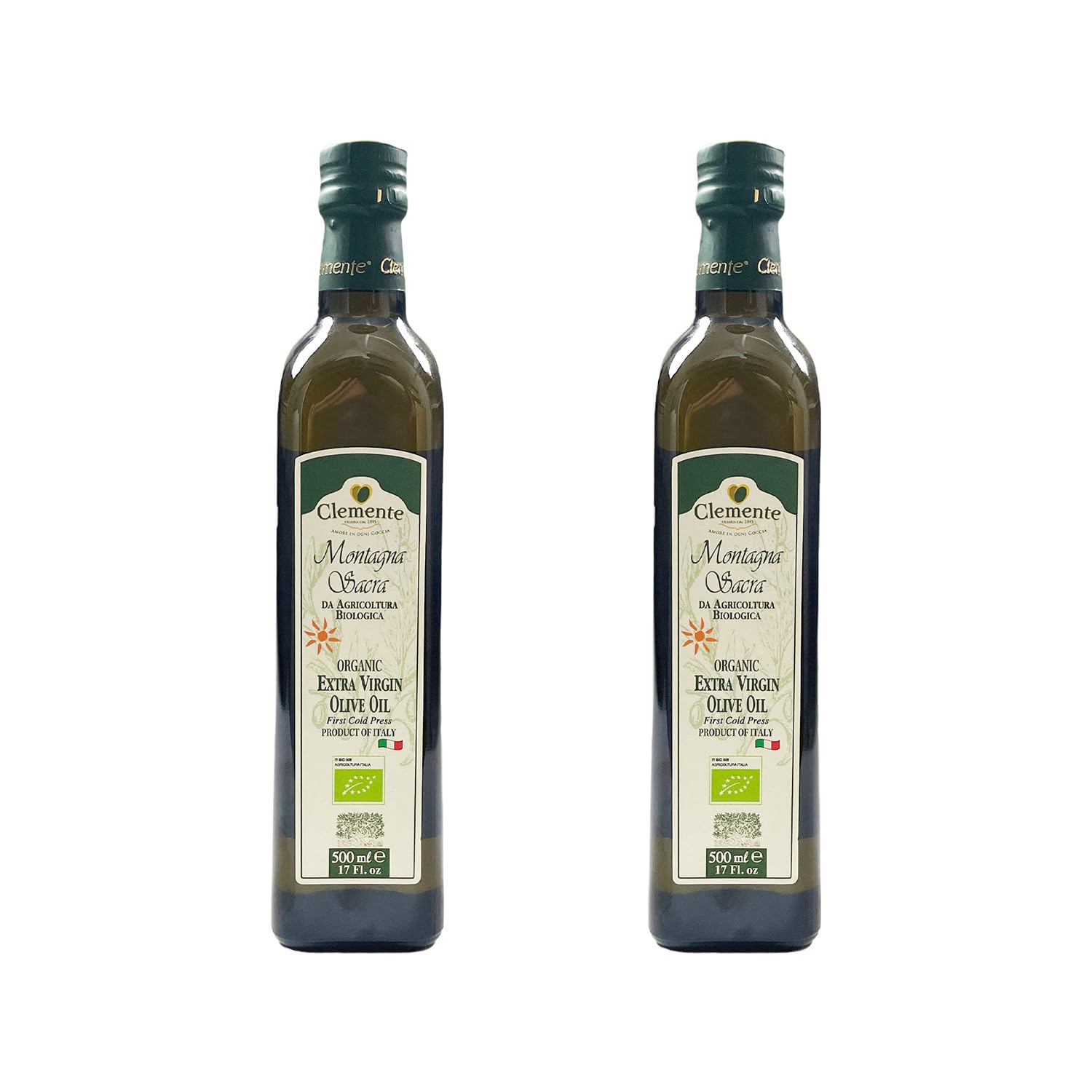 Amazon | オーガニック 【クレメンテ モンターニャサクラ 455g x 2本 エクストラバージンオリーブオイル】イタリア産 有機 JAS認証 オリーブ コールドプレス オーガニック ...