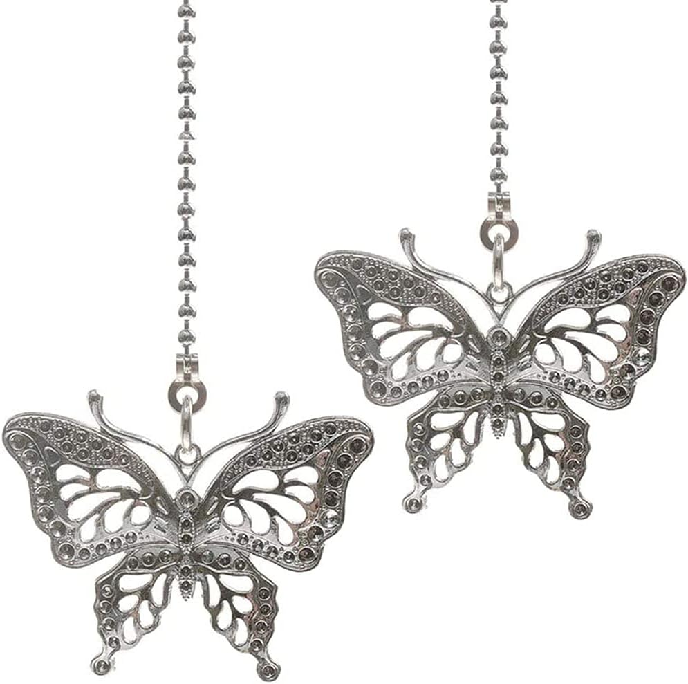 Akahttbn Ceiling Fan Chain Pulls Extender Butterfly Chromium Finish ...
