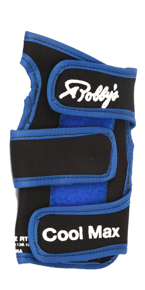 Robby's Coolmax Original Left Wrist Support, Black/Blue, Small : Amazon ...