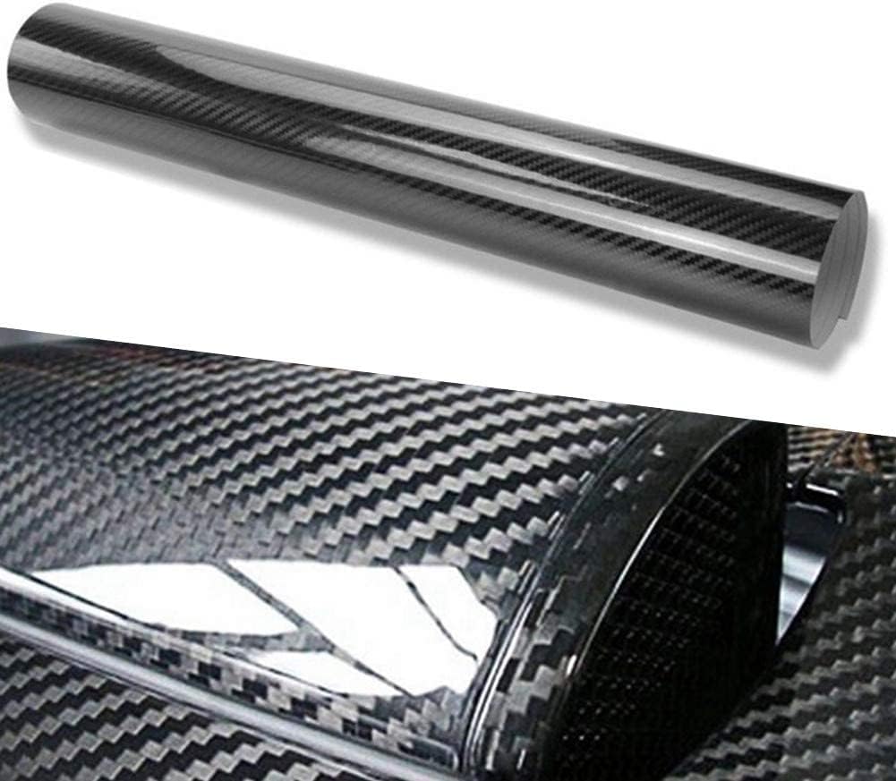 JZK 30cm x 300cm 6D Gloss carbon fibre vinyl wrap for car interior ...