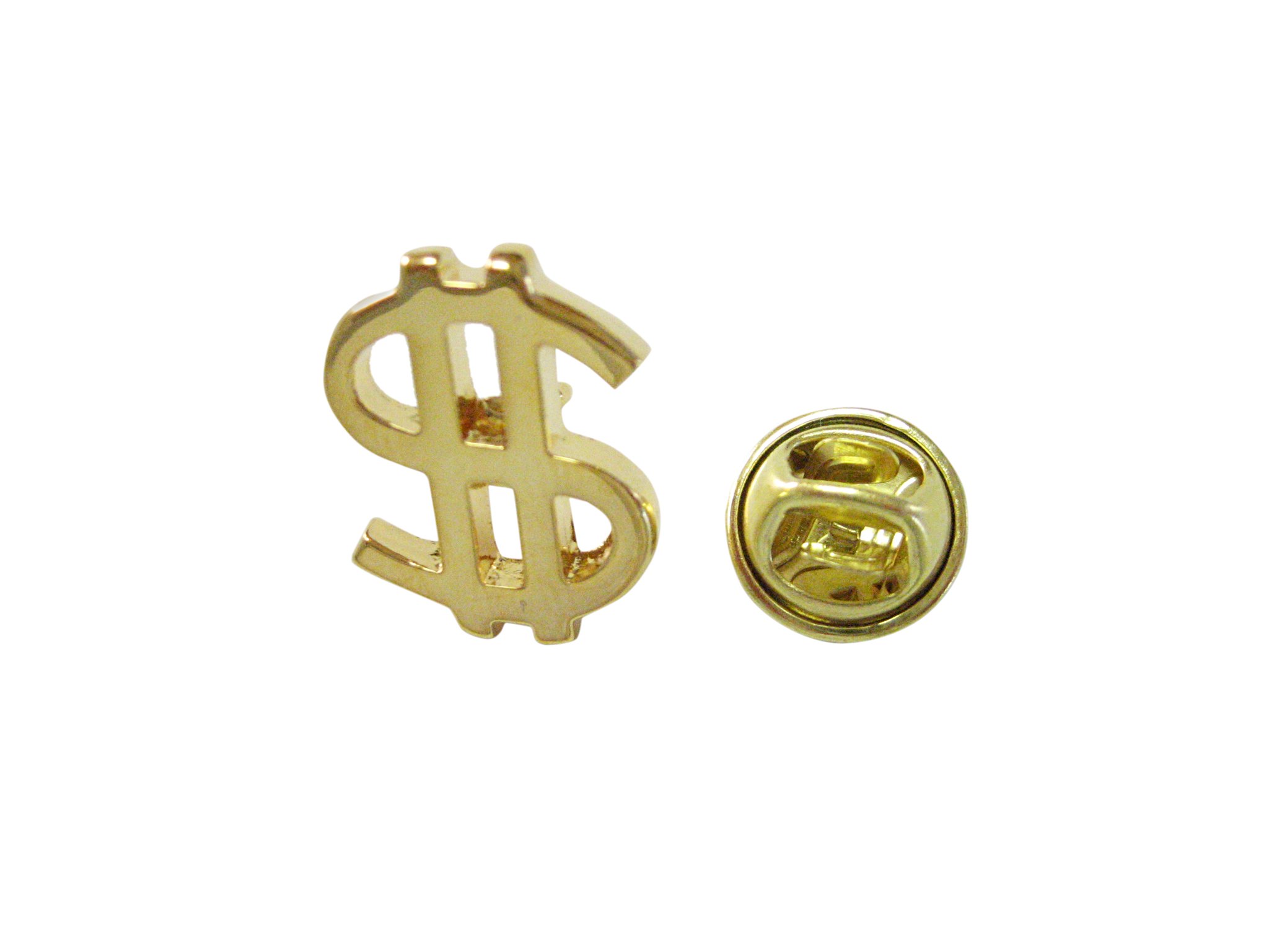 Amazon.com: Kiola Designs Gold Toned Dollar Sign Lapel Pin: Clothing ...