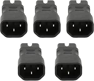 Amazon.com: 5PCS IEC320 C14 to IEC320 C15 UPS Extension Power Plug ...